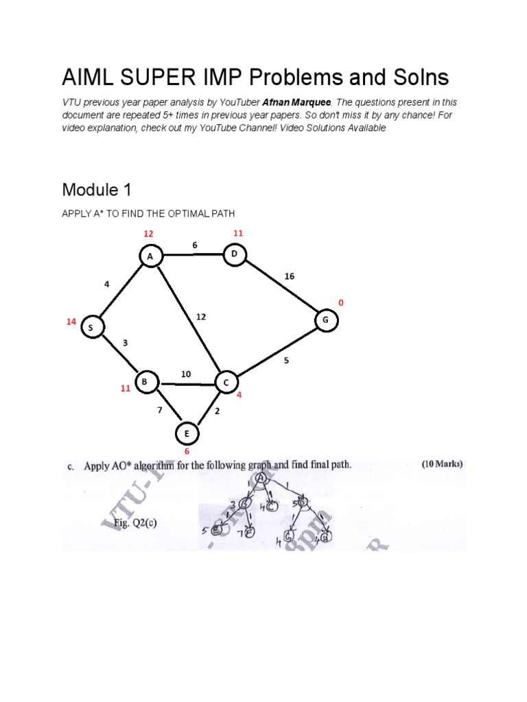 Aiml Numericals Super Imp | PDF