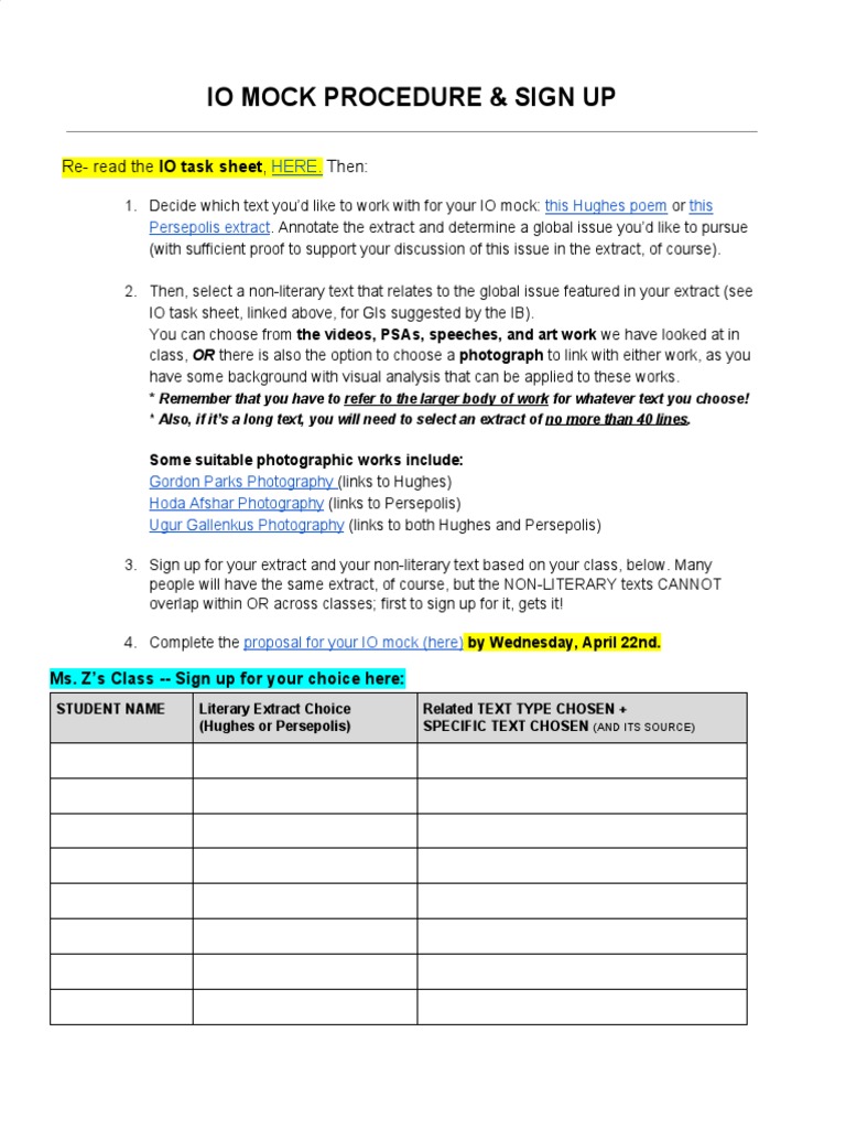 Io Mock Procedure Text Sign Up 2021 Cohort | PDF | Learning | Cognition