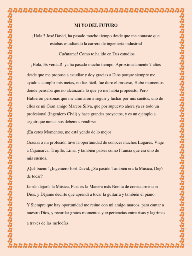 Mi Yo Del Futuro | PDF