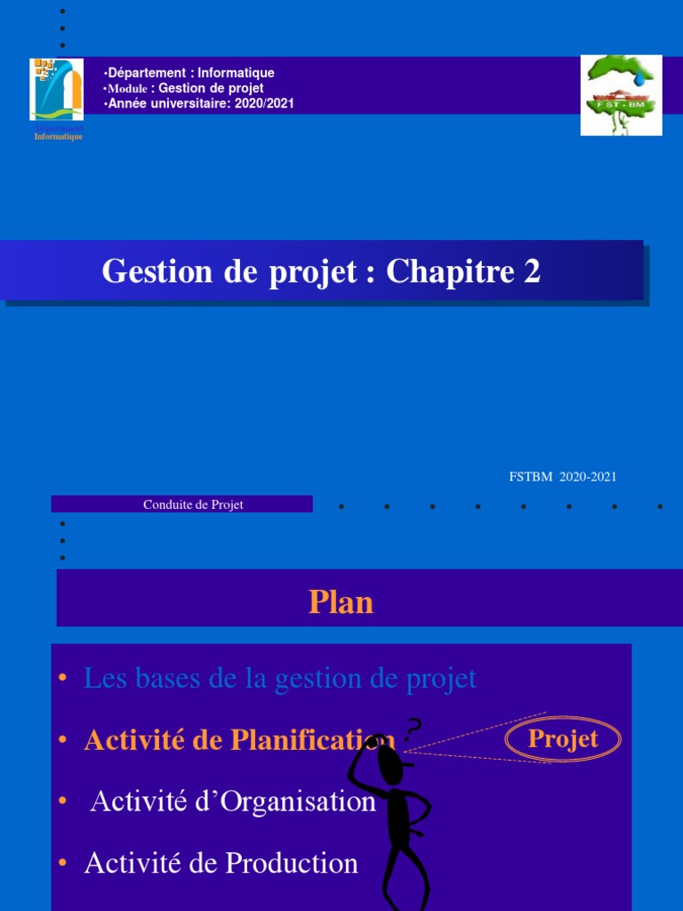 Ch2 - Activité de Planification | PDF | Gestion de projet | Planification