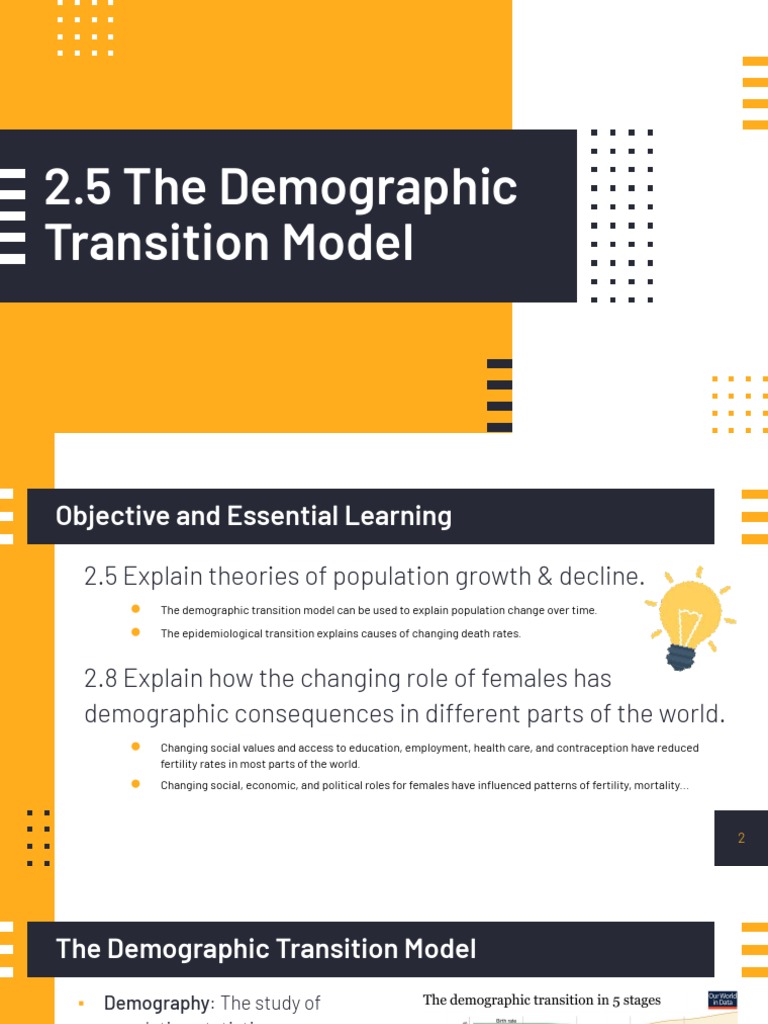 Understanding the Demographic Transition Model | PDF | Total Fertility ...