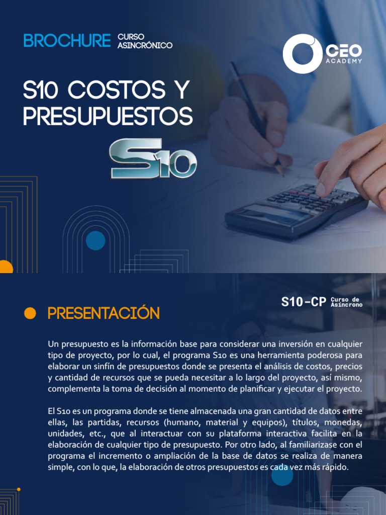 S10 Costos y Presupuestos | PDF | Presupuesto | Informática