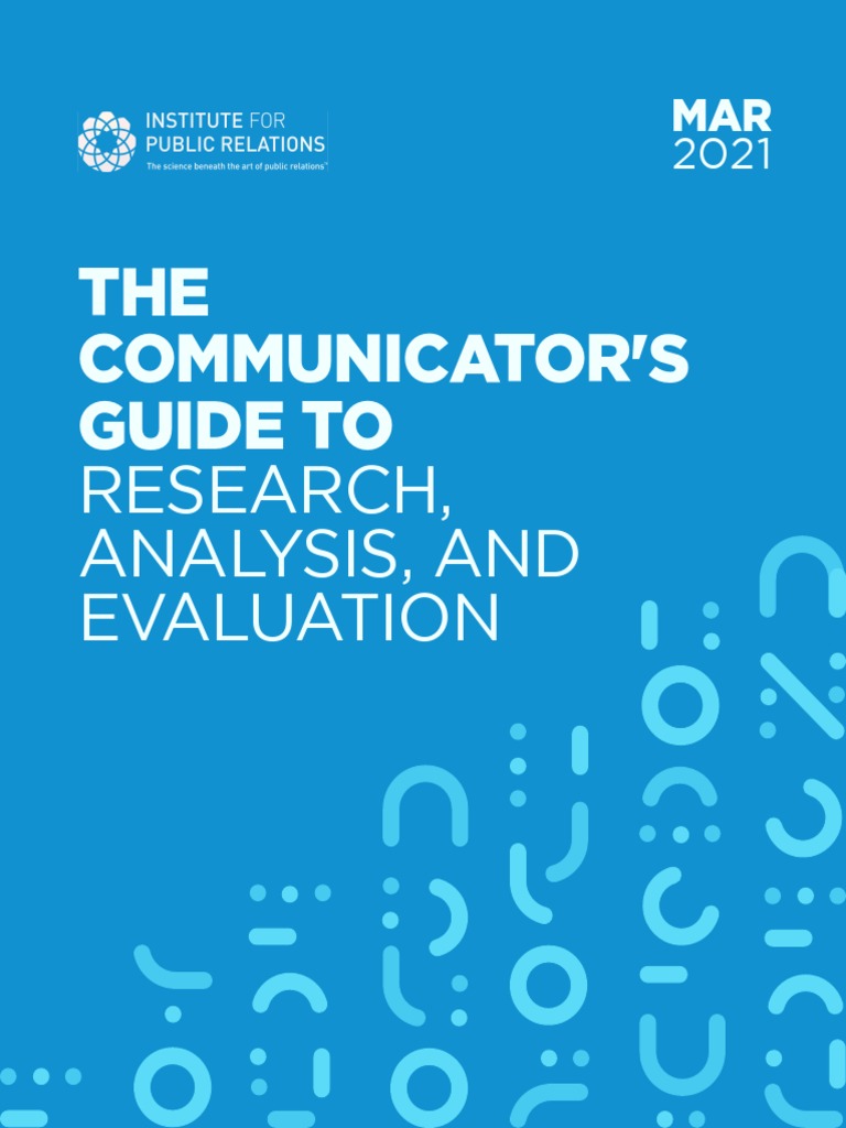 Communicator's Guide To Research, Analysis, and Evaluation-1 | PDF ...
