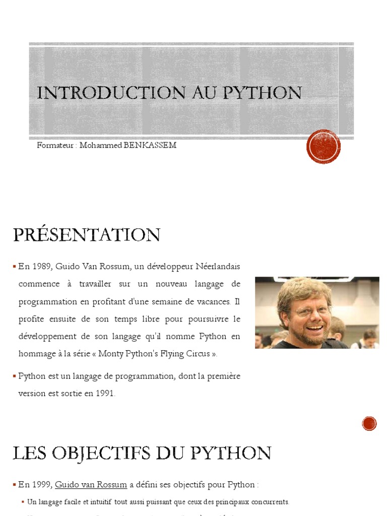 01 - Introduction À Python Chaines de Caractères | PDF | Variable (informatique) | Python ...