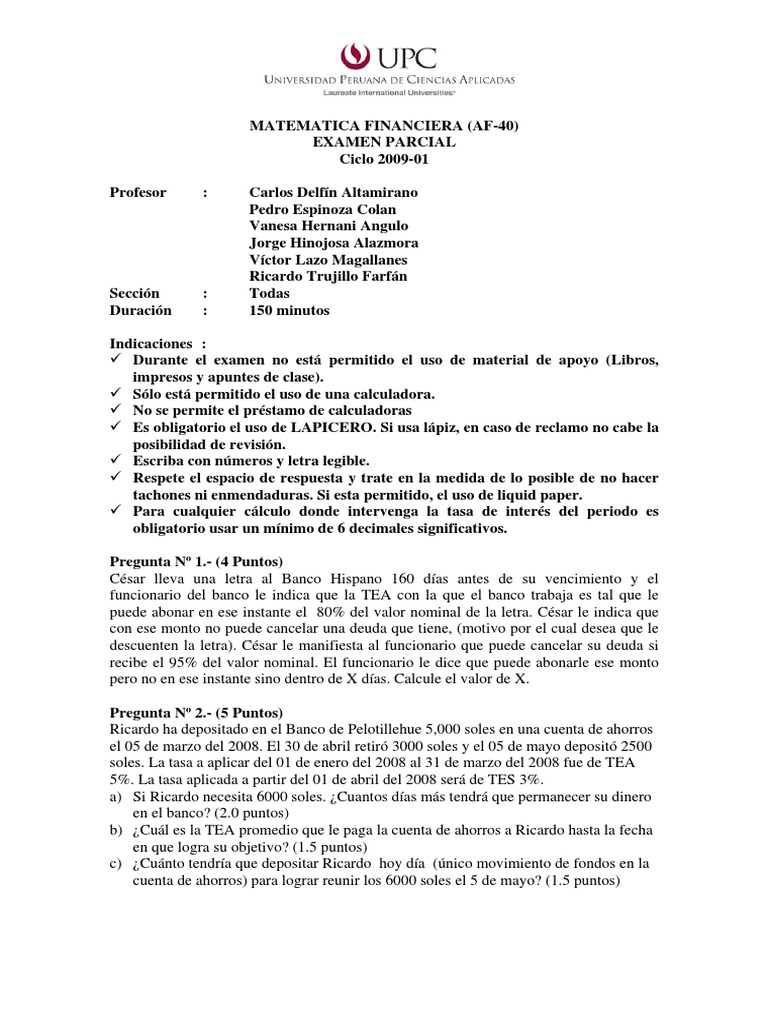 Solucion EPMF-2009-1 | PDF