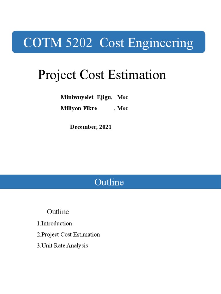 Project Cost Estimation | PDF | Specification (Technical Standard) | Value Added Tax