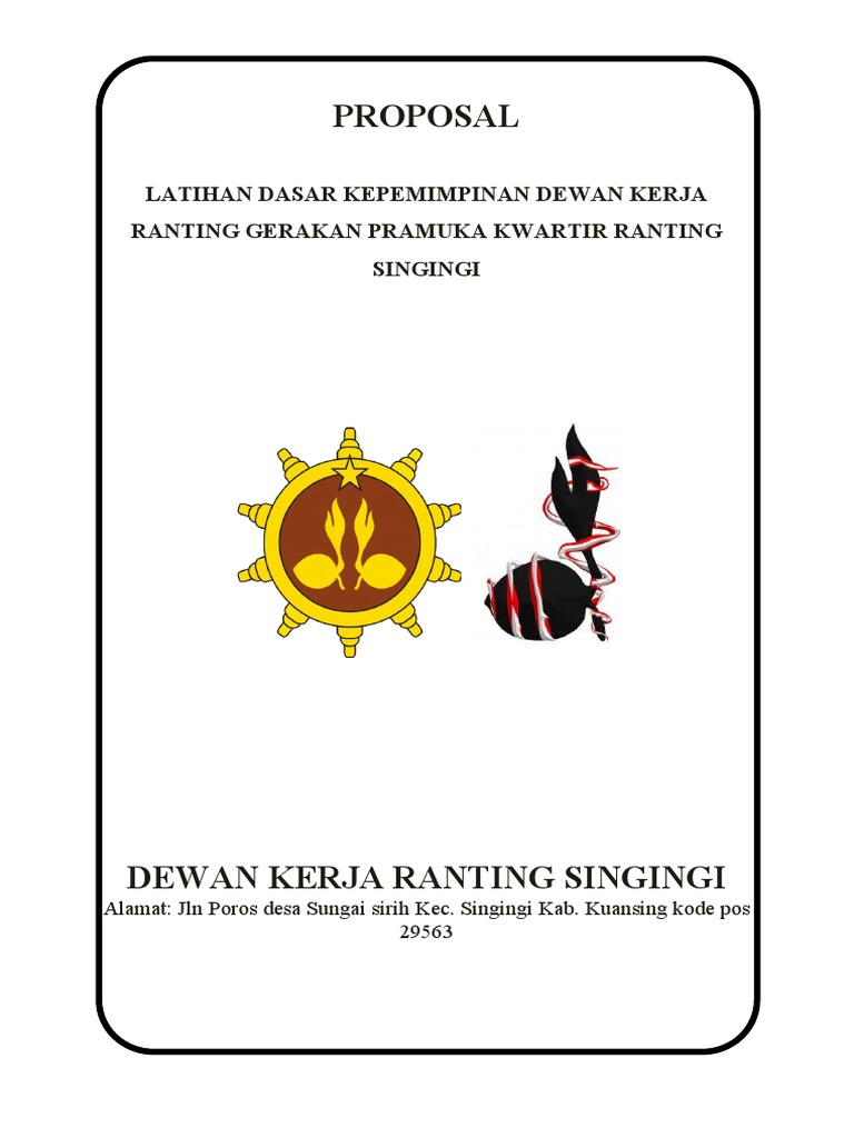 Proposal Latihan Kepemimpinan Pramuka | PDF