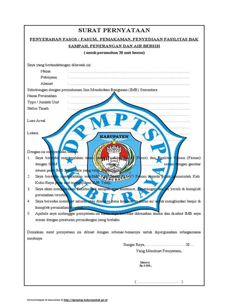 Pernyataan Pasum-Fasos | PDF