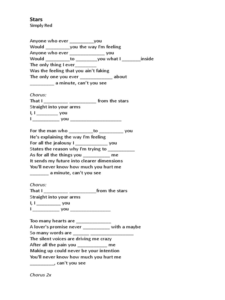 STARS - Simply Red - Advanced | PDF