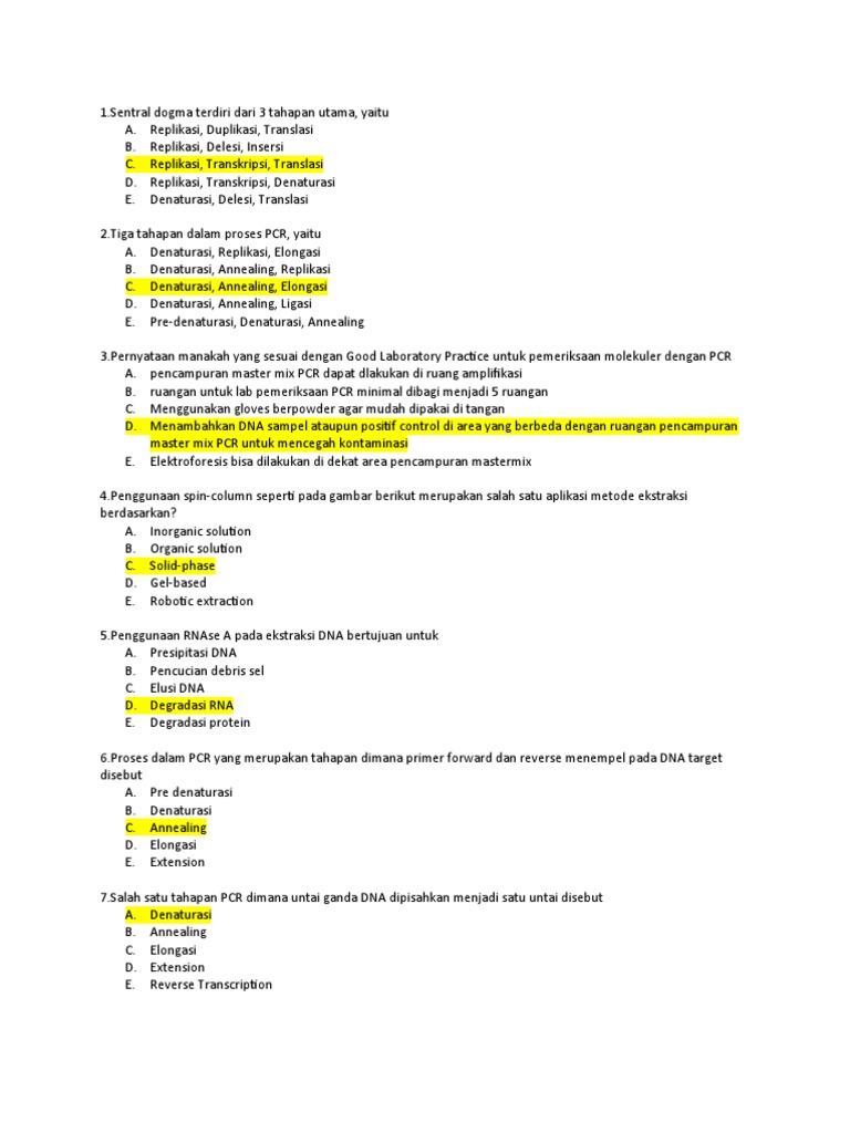 Soal Remed Biomol | PDF | Sains & Matematika