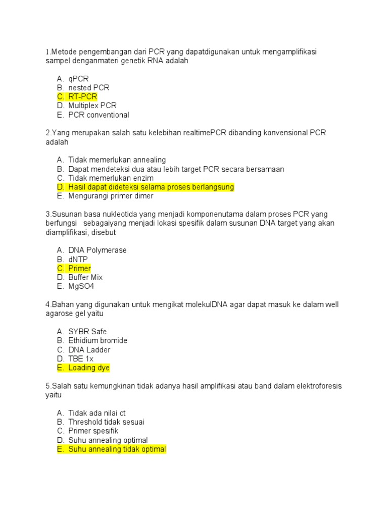 Soal Uts Biomol | PDF