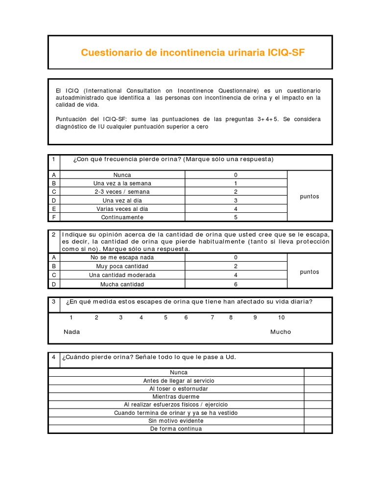 25.CUESTIONARIO ICIQ_SF | PDF