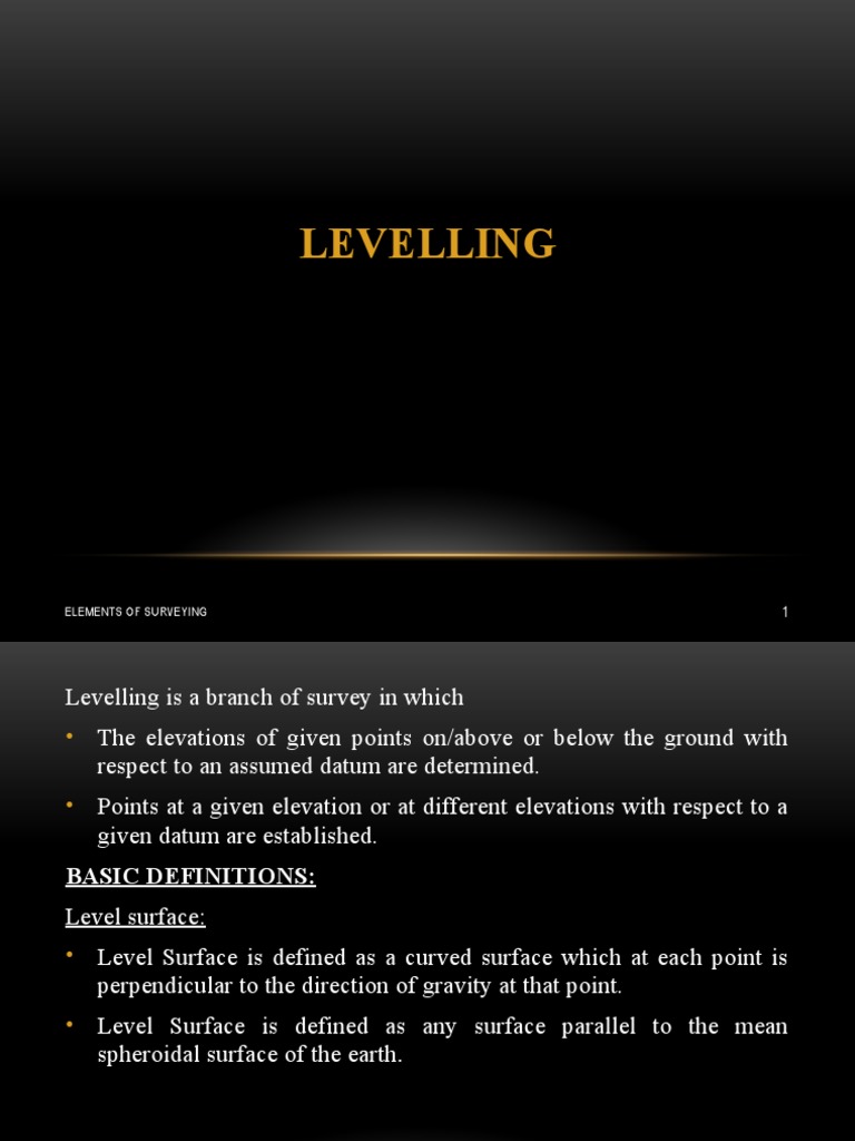 Leveling and Contors | PDF | Contour Line | Surveying