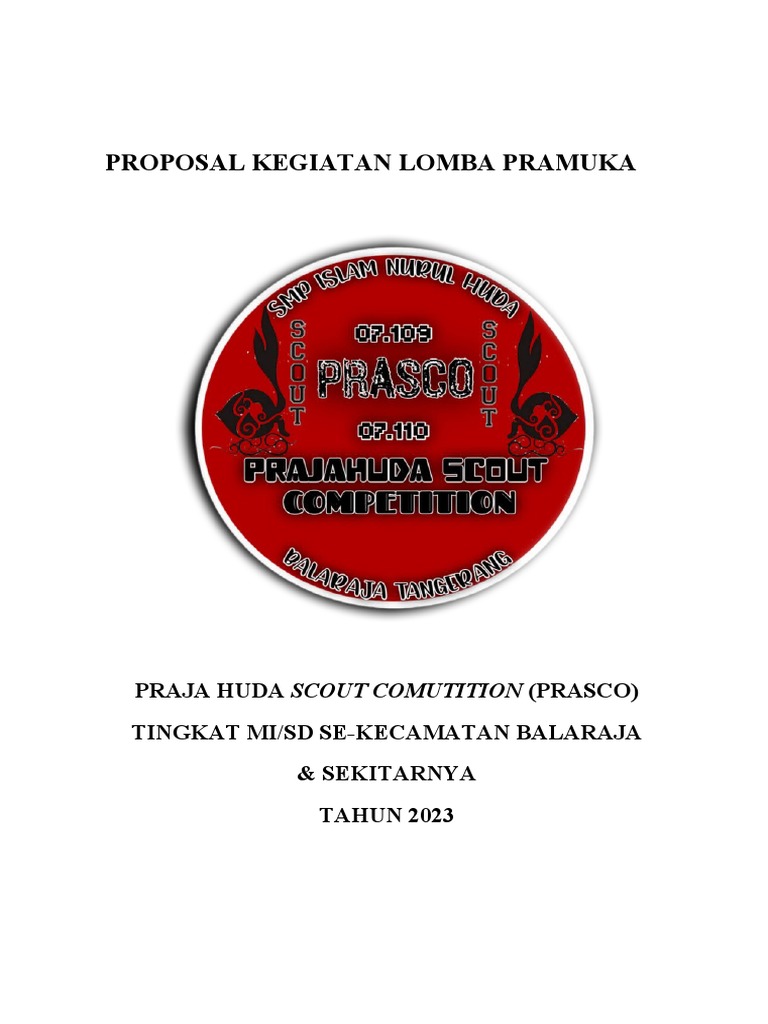 Proposal Dana Lomba Pramuka 2023 | PDF