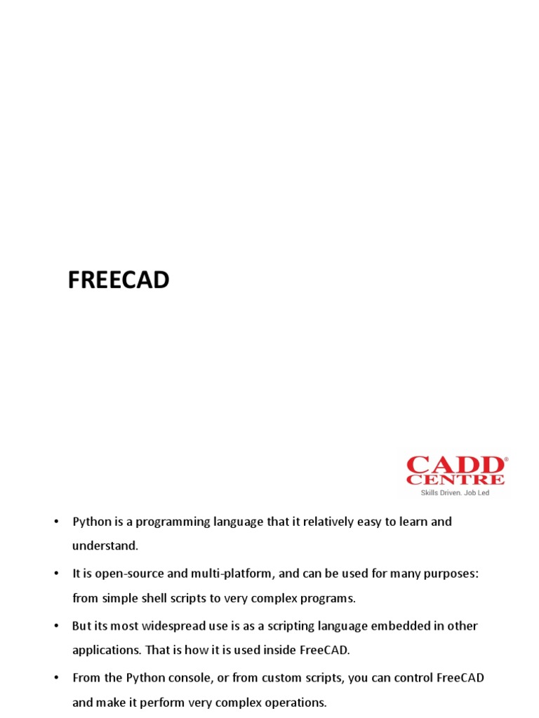 Free Cad | PDF | Command Line Interface | Scripting Language Free Cad | PDF | Command Line Interface | Scripting Language