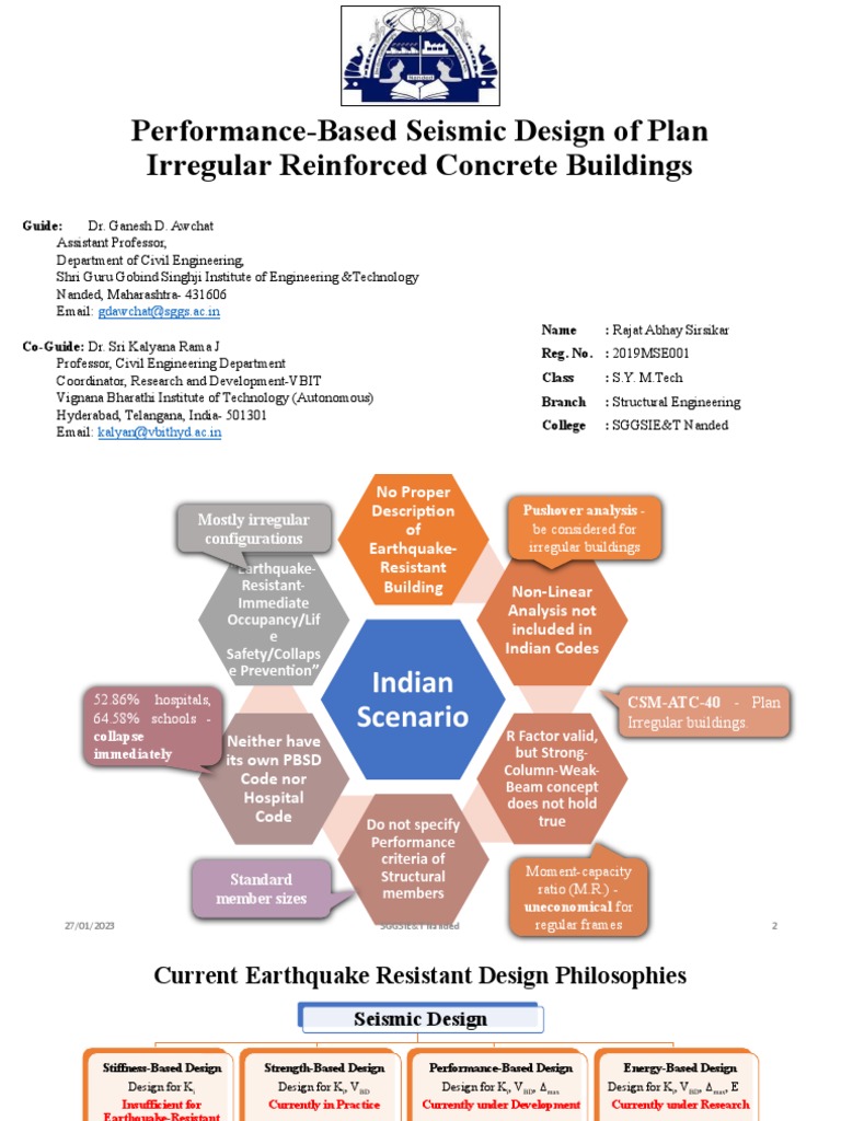 2019MSE001 - M.Tech Sem IV Presentation | PDF | Earthquake Engineering ...
