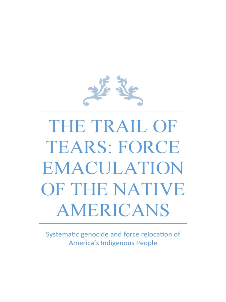Trail of Tears: Native American Relocation | PDF | Trail Of Tears ...