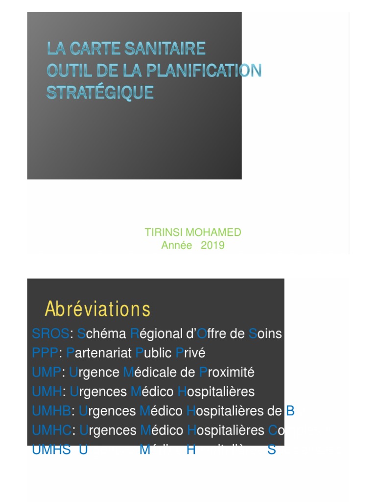 Carte Sanitaire et Organisation des Soins | PDF | Partenariat public ...