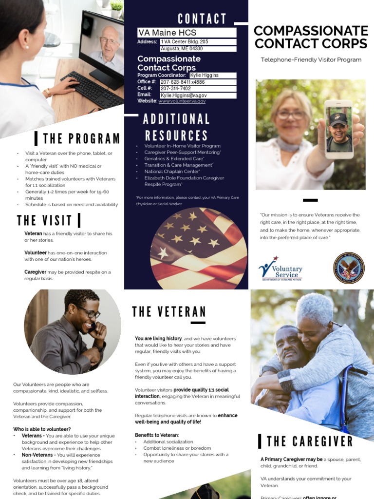 Compassionate Contact Corps - Brochure | Download Free PDF | Friendship | Caregiver