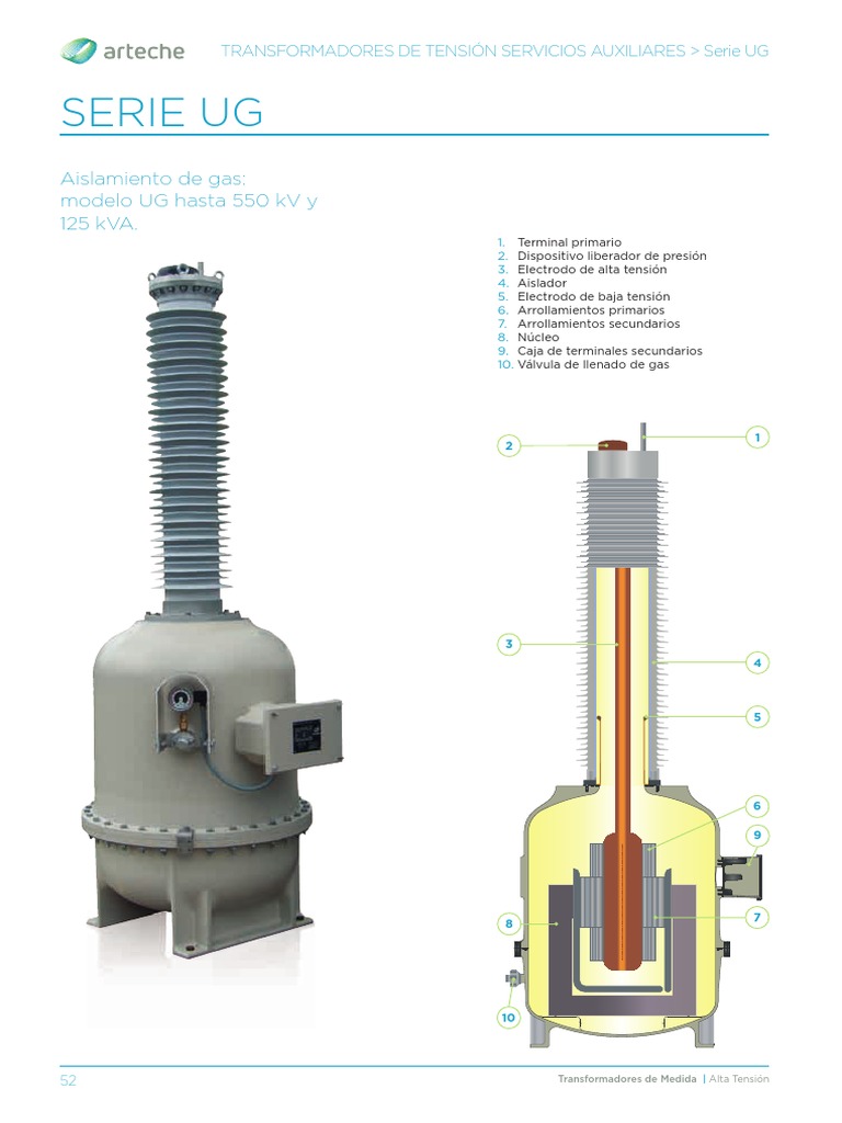 Arteche CT Ugp Es | Descargar gratis PDF | Transformador | Aislador ...