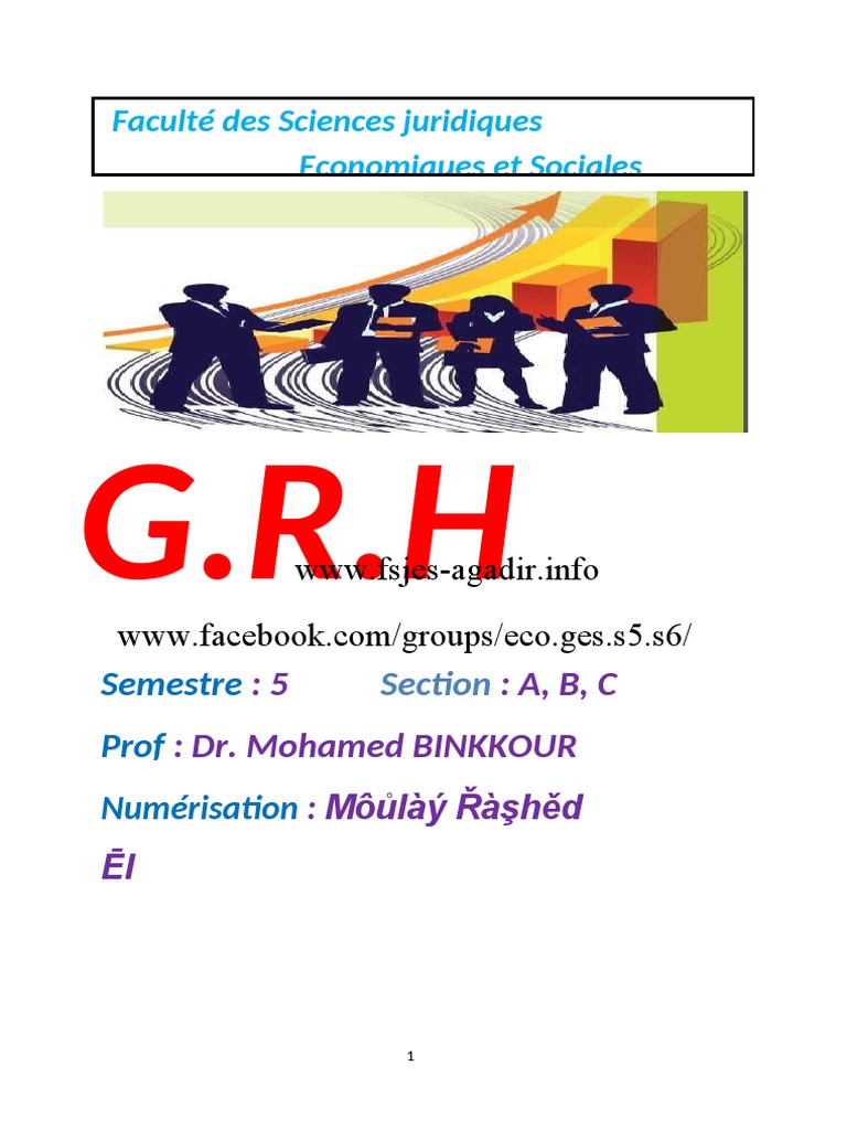 Cours de GRH Par BINKKOUR | PDF Cours de GRH Par BINKKOUR | PDF
