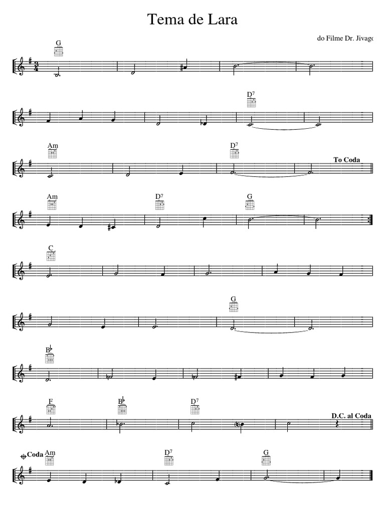 Tema de Lara Guitar | PDF | Méthodes et références pédagogiques ...