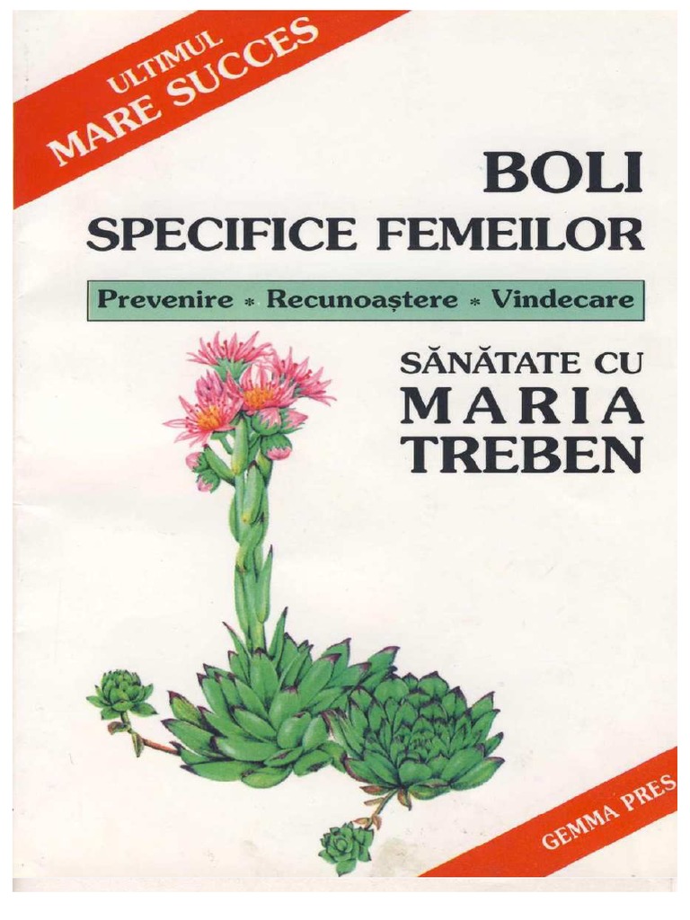 Maria Treben - Boli Specifice Femeilor | PDF