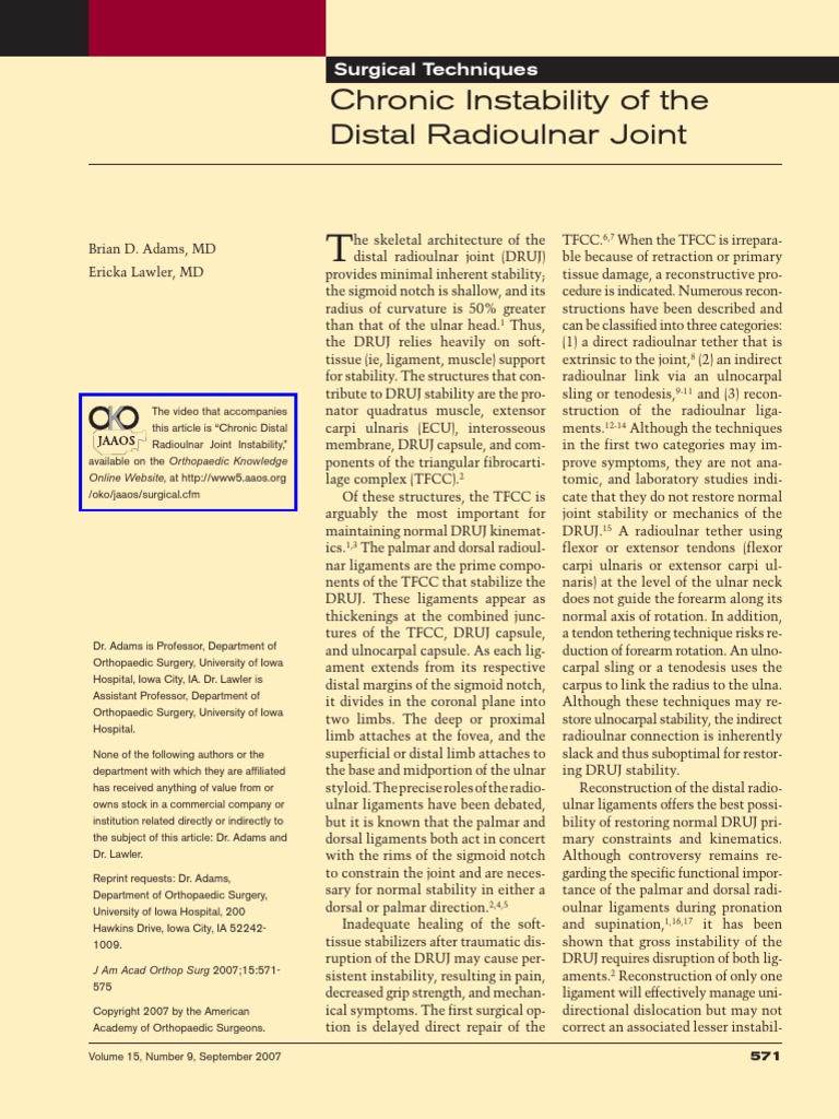 Paper DRUJ Reconstruction | PDF