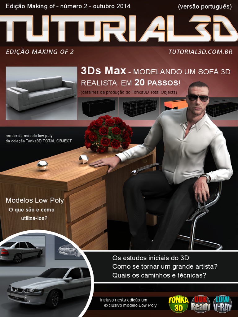 Revista Tutorial 3d 2a Edicao | PDF | Autodesk 3DS Max | Imagem