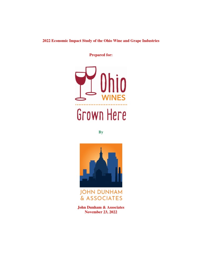 2022 Ohio Wine Grape Report Final Draft | PDF | Taxes | Input–Output Model