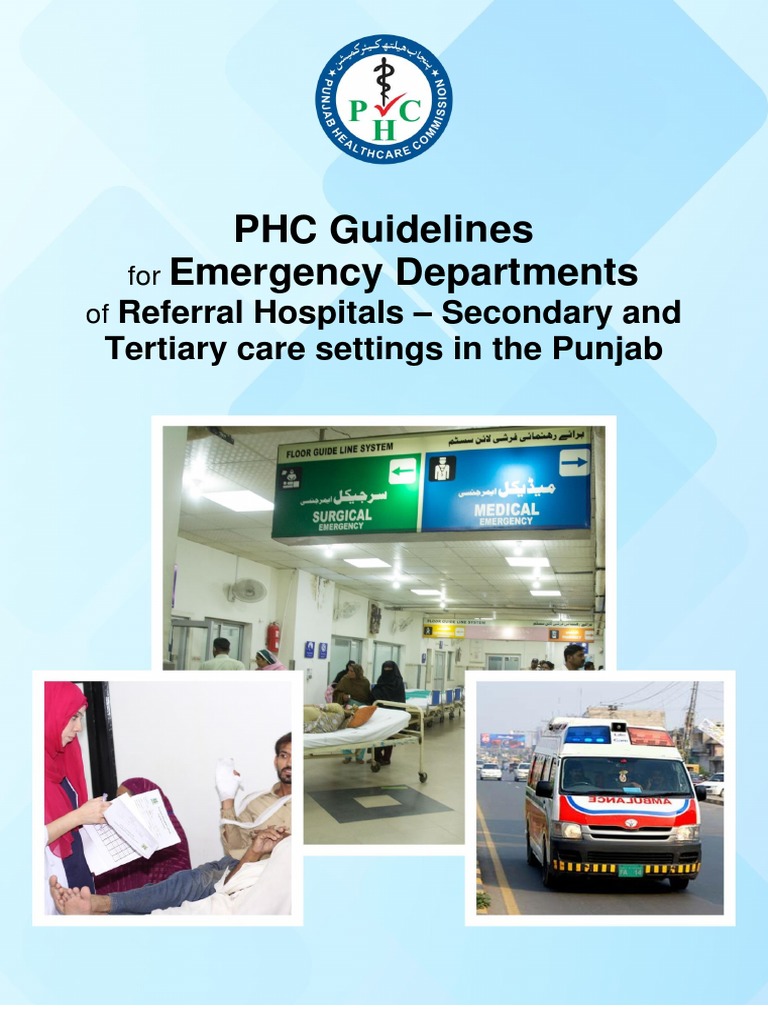 PHC Emergency Department Guidelines | PDF | Emergency Department | Hospital