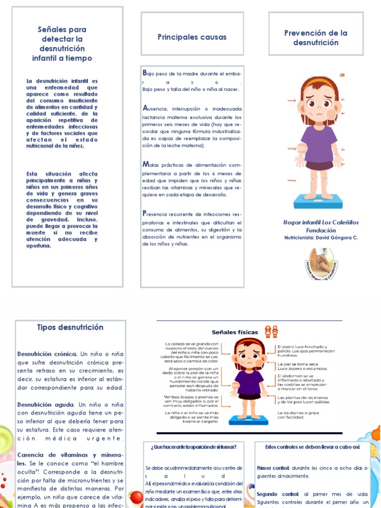 Folleto Sensibili Desnutricion | PDF | Nutrición | Dieta y nutrición