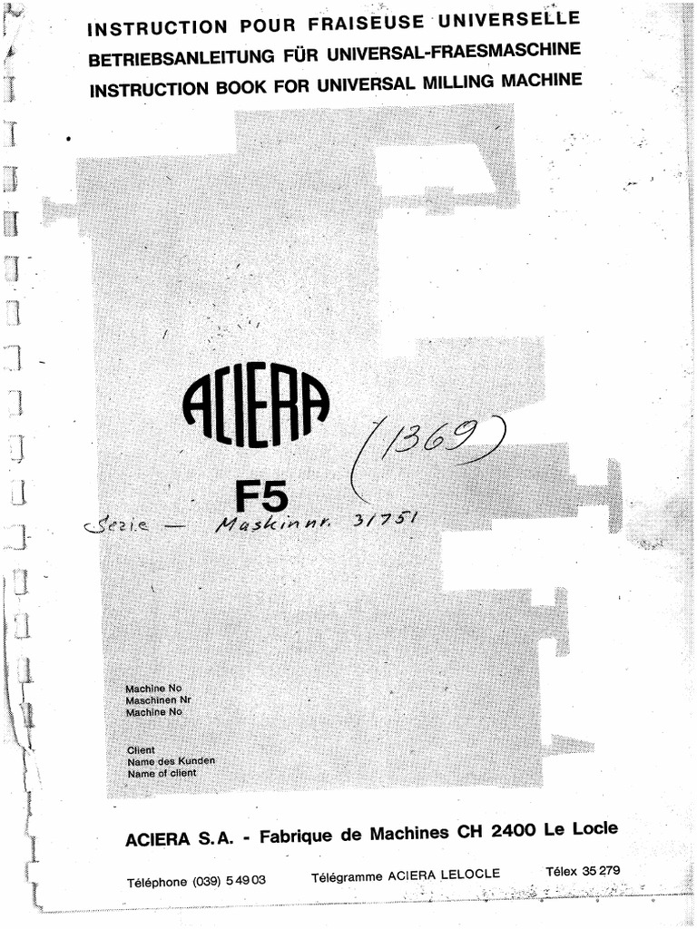 Aciera F5 | PDF