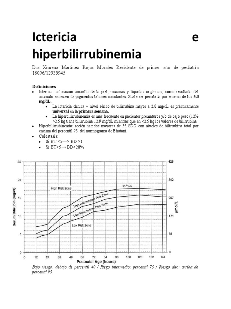 Ictericia e Hiperbilirrubinemia | PDF | Especialidades Medicas | Enfermedades y trastornos