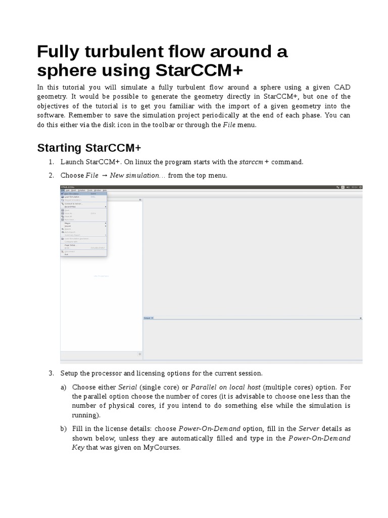 Tutorial Sphere Starccm | Download Free PDF | Reynolds Number | Fluid Dynamics