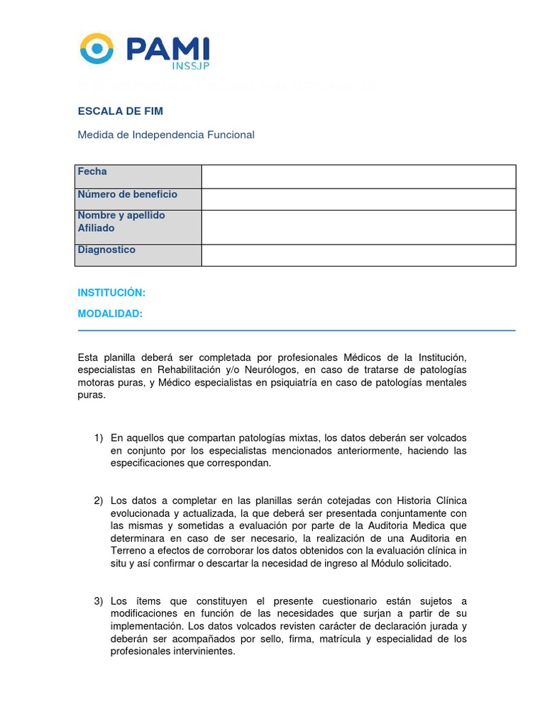 Escala de Fim | PDF | Medicina CLINICA | Medicina