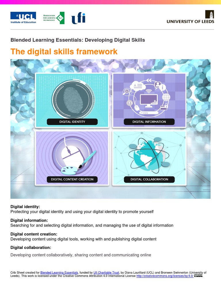 Step 1.3 Digital Skills Framework v5 | PDF | Employment | Small And ...