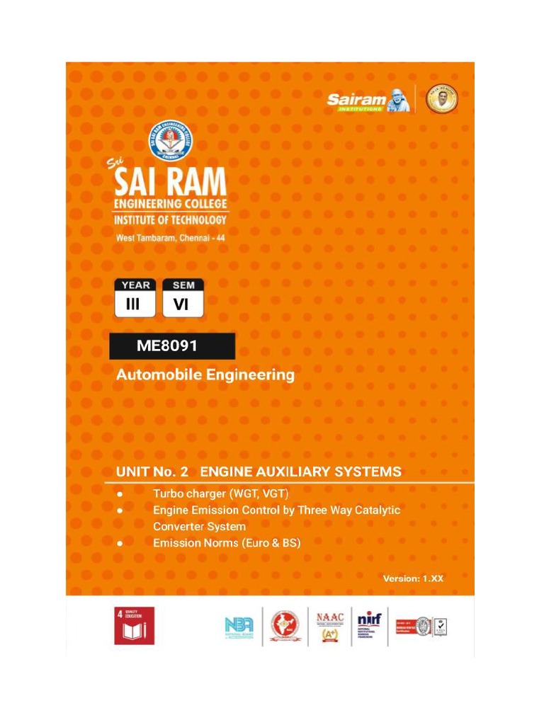 2.3 Turbo Chargers (WGT, VGT), Engine Emission Control by Three Way ...