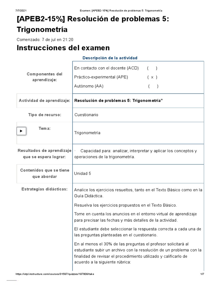 Examen Apeb 2 15 Resolucion de Problemas 5 Trigonometria - Compress ... Examen Apeb 2 15 Resolucion de Problemas 5 Trigonometria - Compress ...