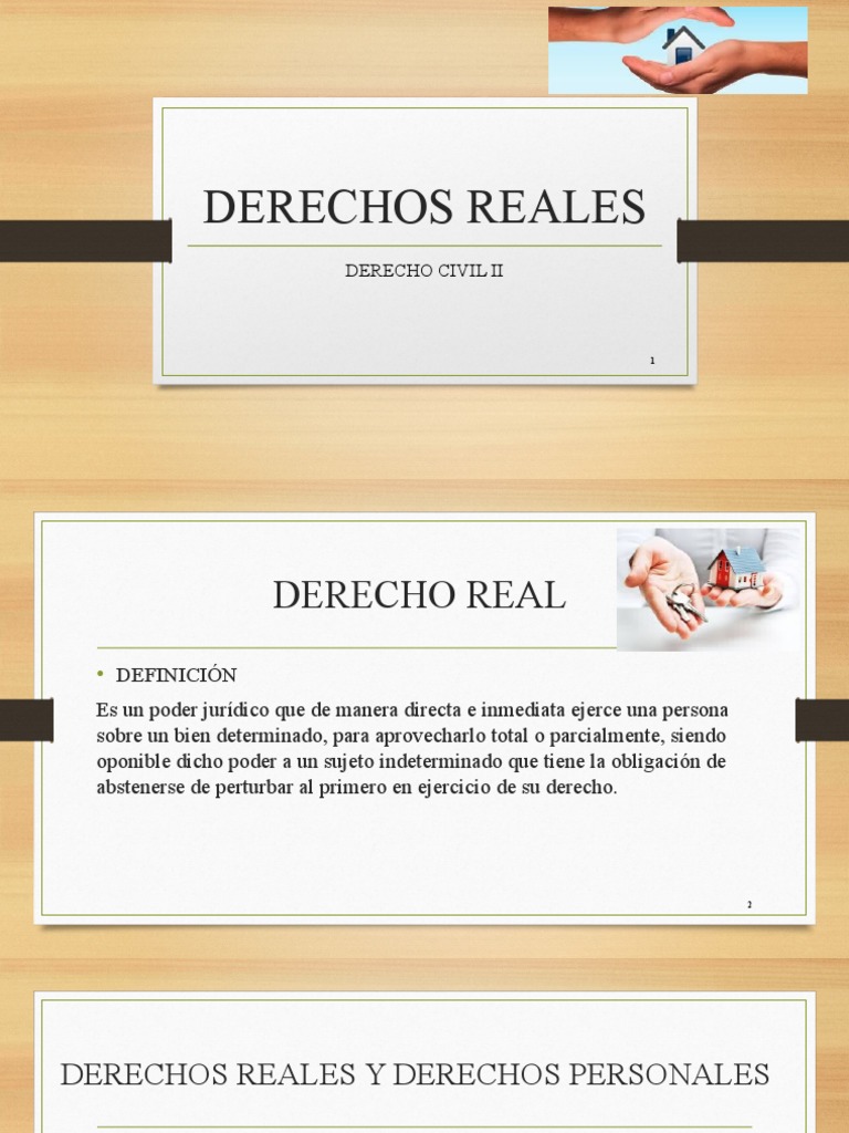 Derechos Reales | Descargar gratis PDF | Derechos | Propiedad