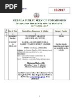 Rotation Chart - Kerala Public Service Commission, Government of Kerala ...