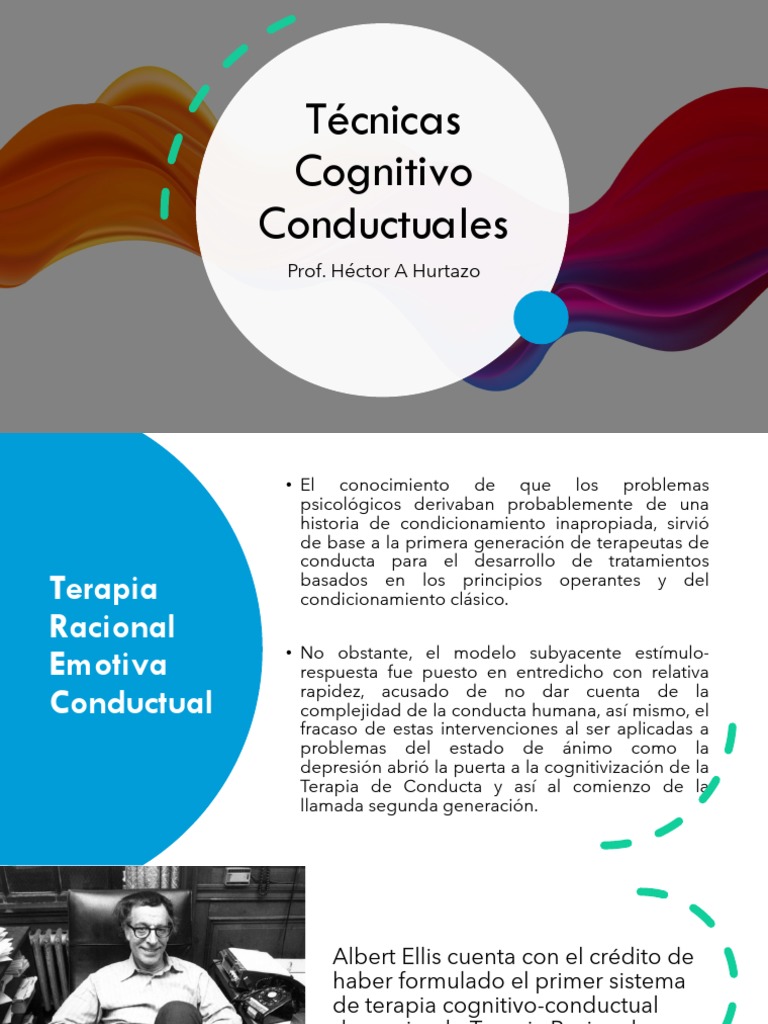 (7) Técnicas Cognitivo Conductuales | PDF | Terapia racional de ...