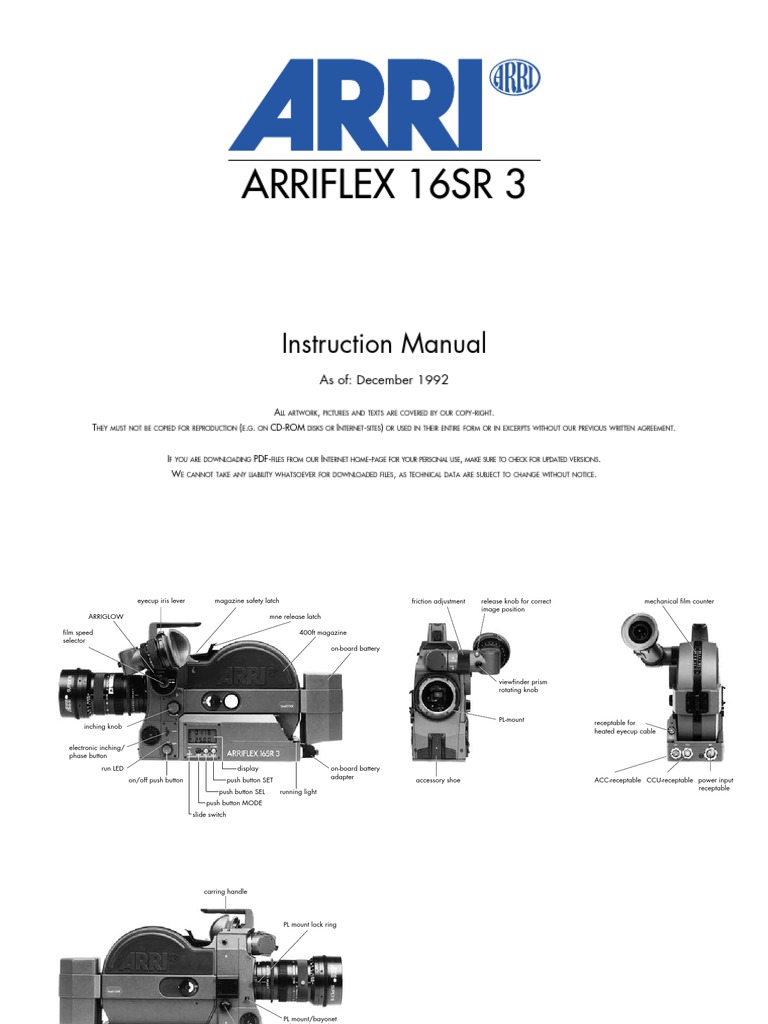 Arri 16SR3 | Download Free PDF | Camera | Power Supply
