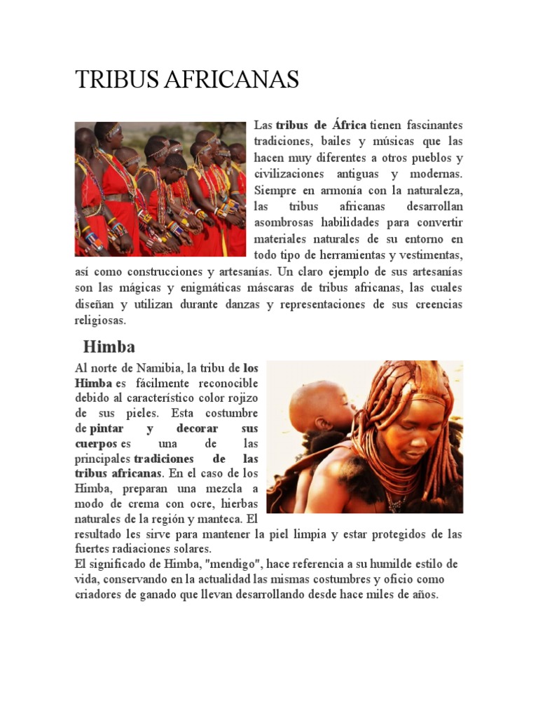 Tribus Africanas | PDF | Ropa | África