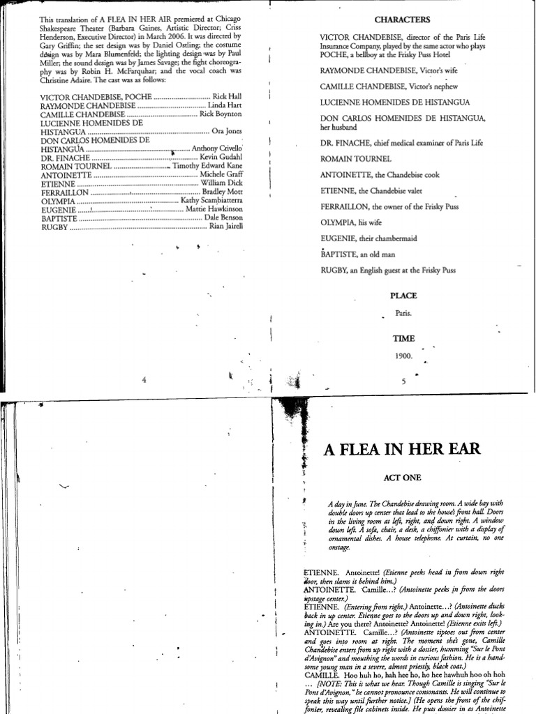 A Flea in Her Ear | PDF