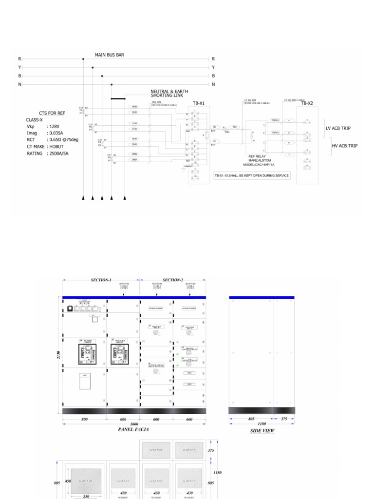 Drawings The Art of A Low Voltage Switchgear Design | PDF