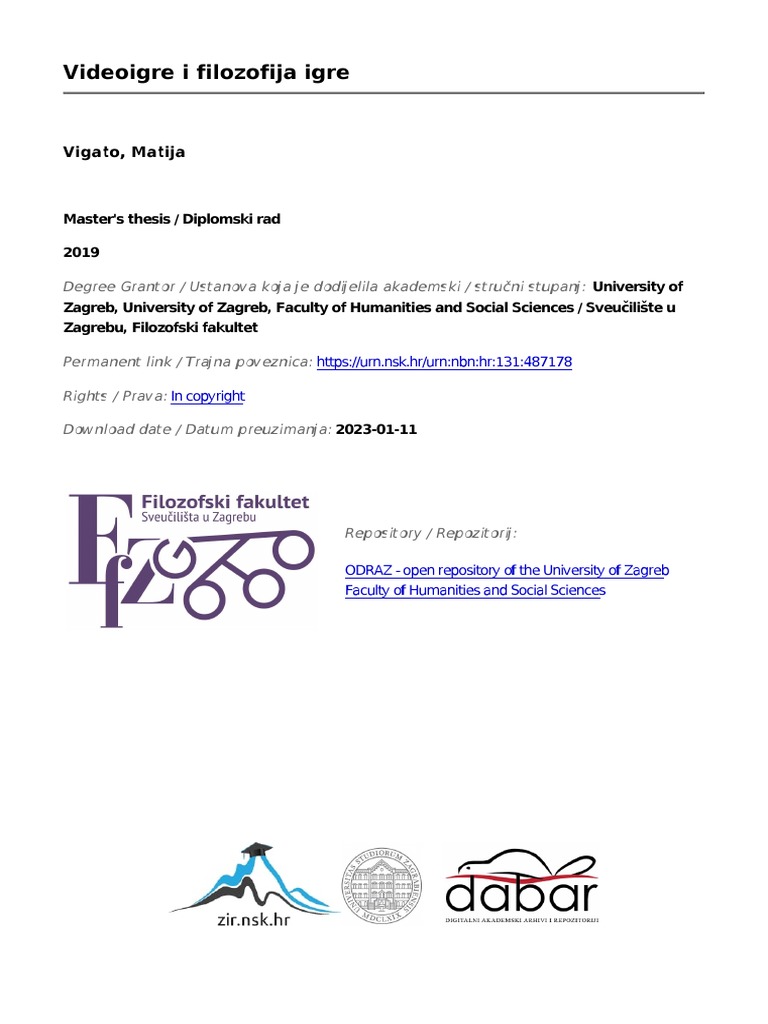 Diplomski Rad - Matija Vigato | PDF