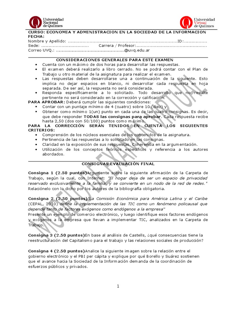 Modelo Examen Virtual Easi | PDF | Prueba (evaluación) | Tecnología de ...