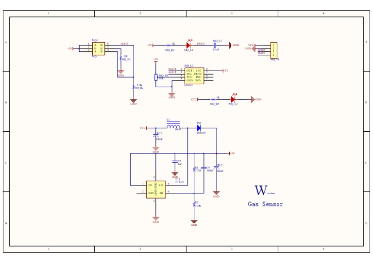 Gas Sensor Schematic | PDF