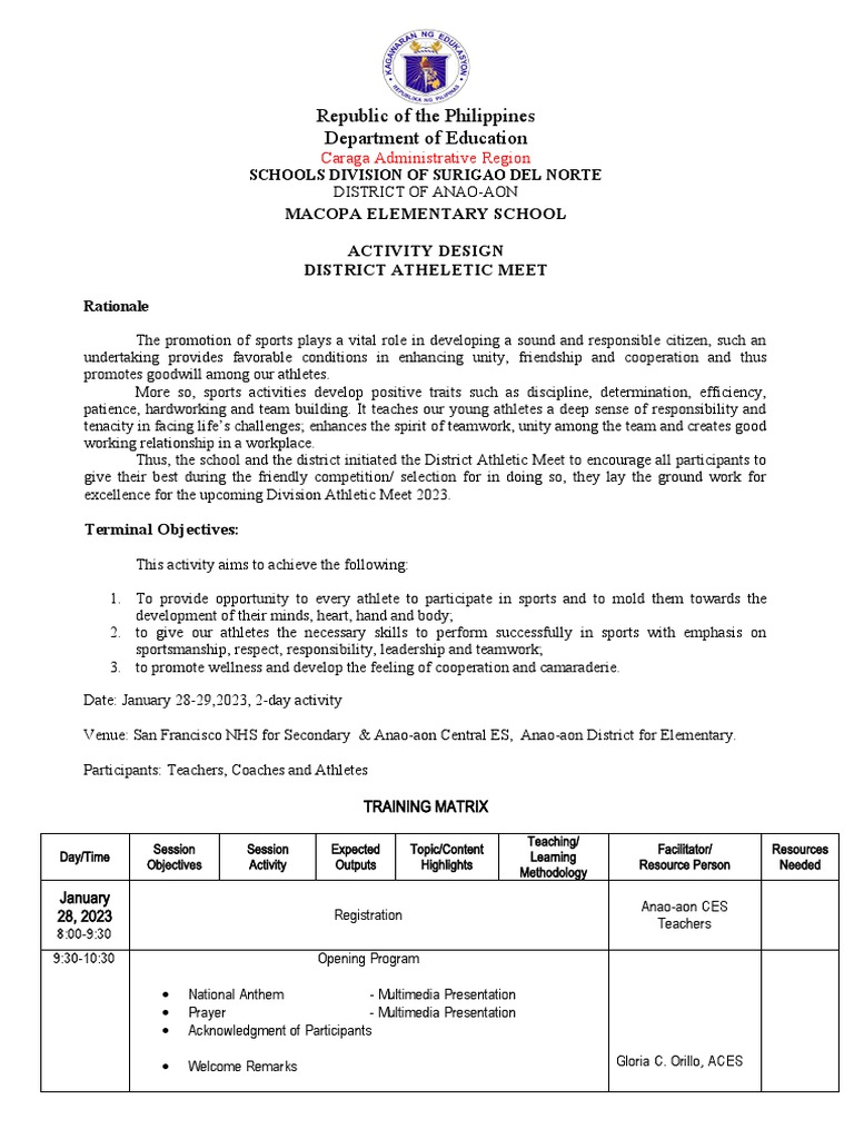 Training Design Sports | PDF | Sports